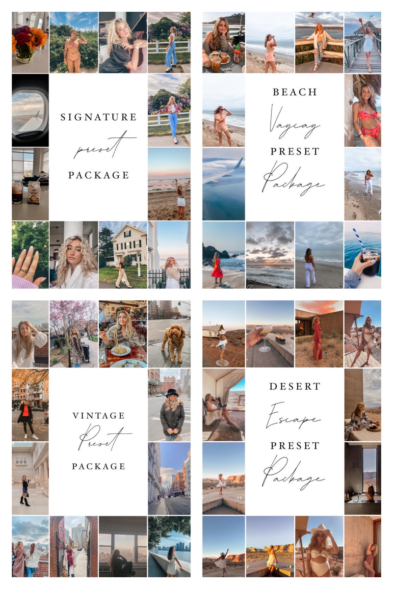 ALL 4 Preset Packages – Logan Rae Photography